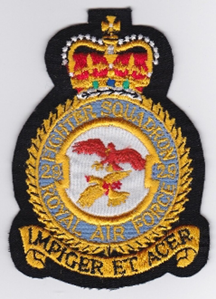RAF Patch b 29 Squadron Royal Air Force Phantom Coningsby 1985 104mm ...