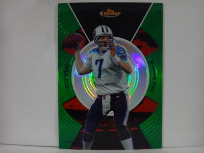 2005 Finest Green Refractors Titans Football Card #119 Billy Volek /199 ...