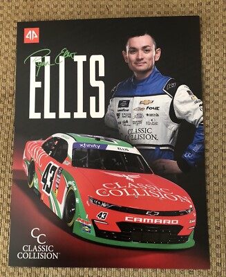 Nascar Xfinity Driver #43 Ryan Ellis Classic Collision 2024 Postcard | eBay