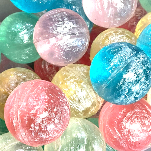 24 Clear Shimmer Glitz Rubber Bouncy Balls: Fun Gifts - Party Favors ~1 ...
