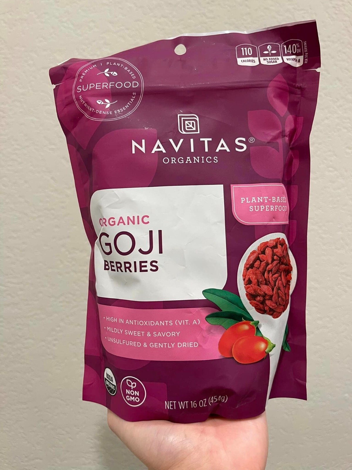 NAVITAS Organics Goji Berries 16 Oz. Bag 1 Pound for sale online | eBay