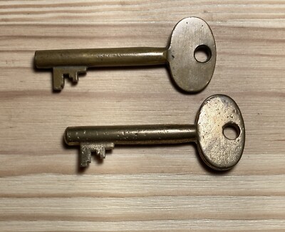 Vintage Brass Gamewell Police Fire Call Box Alarm Barrel Key Antique ...