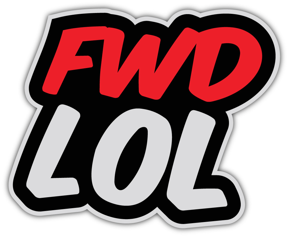 Forward FWD LOL JDM Sticker Car Bumper Decal - 3'', 5'' or 6'' | eBay
