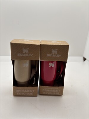 2-PACK! Stanley Water Bottle Keychain Christmas Tree Ornament - Top ...