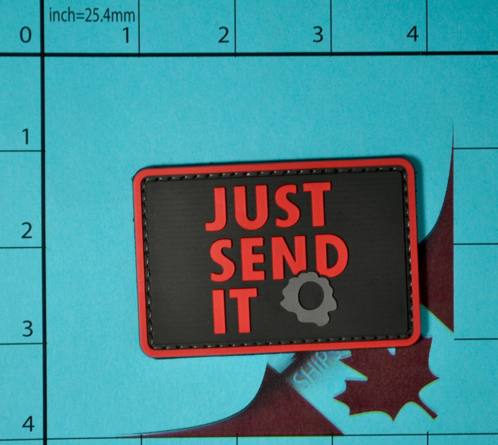 JUST SEND IT Patch Tactical Army Morale Gun Hook Badge Funny Do it Risk ...