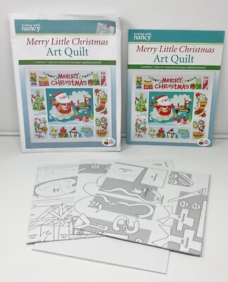Nancy’s Notions Christmas Art Quilt Panels Booklet & Patterns Sewing ...