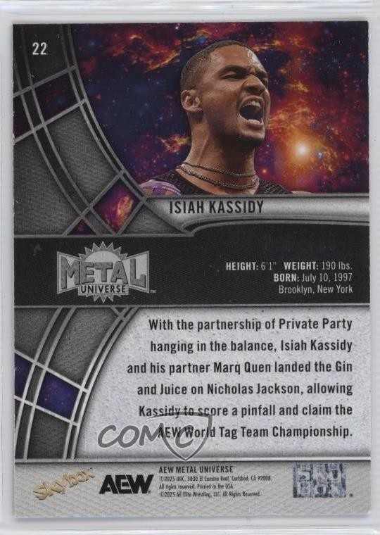 2025 Skybox Metal Universe AEW All Elite Wrestling PMG Red Isiah ...