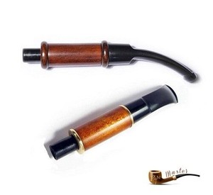 STEM STEMS MOUTHPIECES + WOOD + BRASS RING for TOBACCO SMOKING PIPES ...