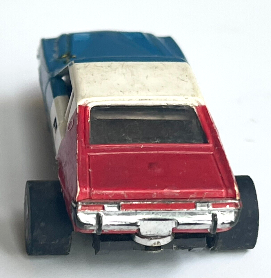 ORIGINAL VINTAGE AURORA TUFF ONES AMX RED WHITE AND BLUE SLOT CAR #1477 ...