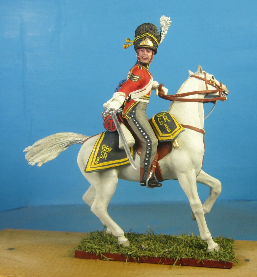 Unassembled British Scots Greys, White Metal 60 mm 1/30 Figure kit VID ...