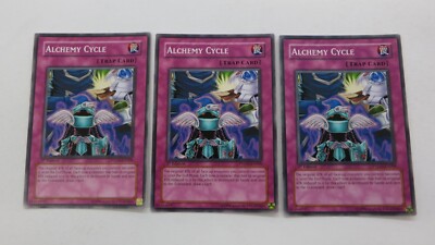 3x ALCHEMY CYCLE TRAP 1ST EDITION PTDN-EN068 COMMON YUGIOH NM ...