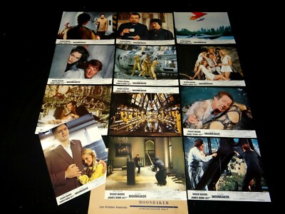 james bond 007 MOONRAKER roger moore jeu 12 photos cinema lobby cards 1979 | eBay