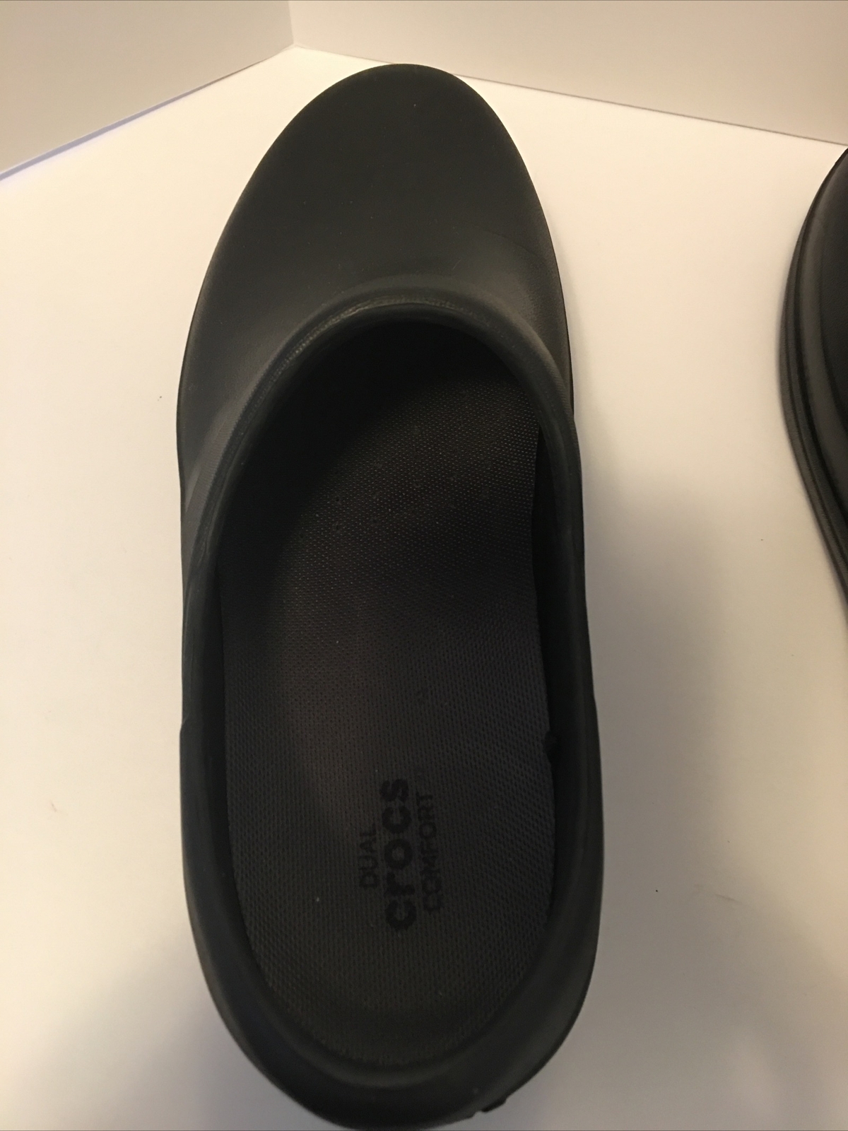 Crocs Dual Comfort Black Nursing Work Clogs Non-Slip … - Gem