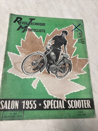 Revisione Tecnica Motocicletta N° 104 1955 Scooter Pp Roussey Box ...