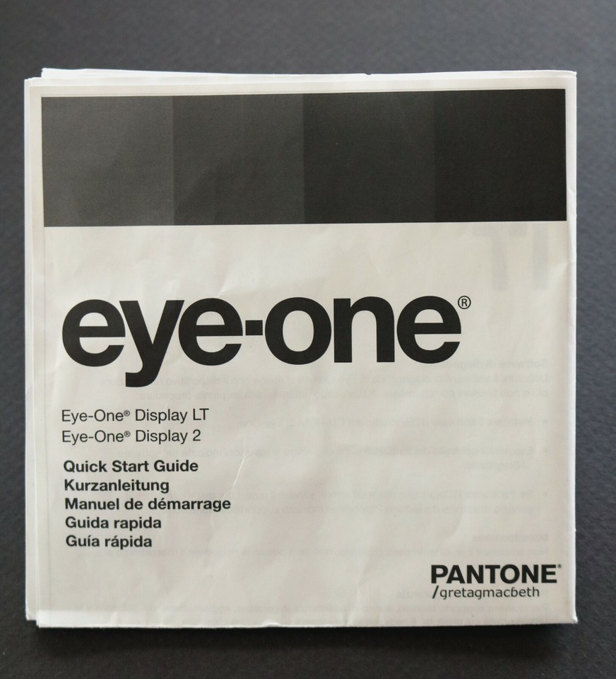 PANTONE i1 COLORIMETER~MONITOR PROFILER,CALIBRATOR~AMBIENT LT MEASURE ...