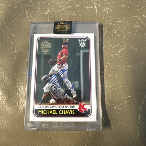 2020 topps archives Michael Chavis Big League Auto /37 | eBay