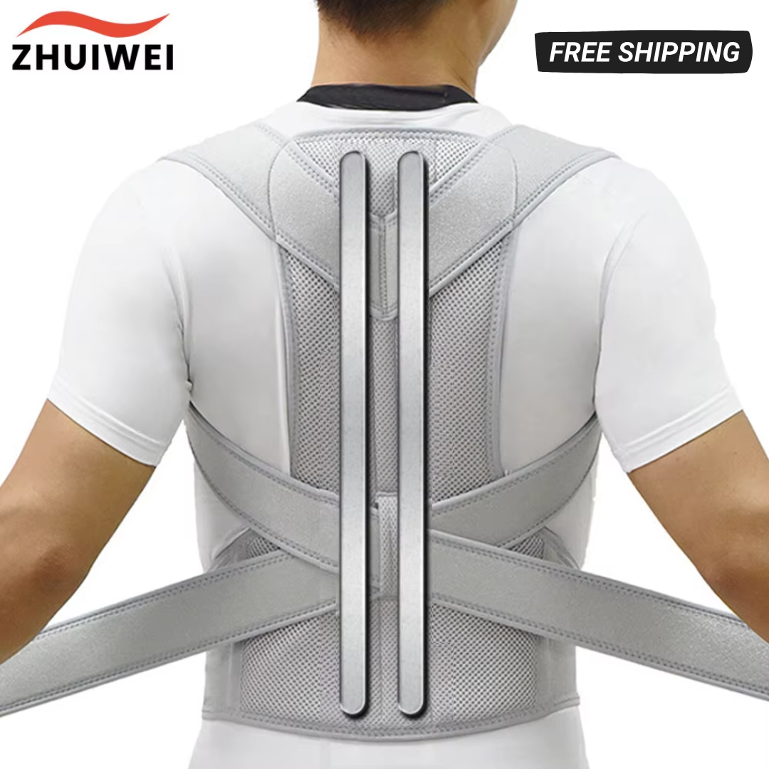 Adjustable Posture Corrector Low Back Support Shoulder Brace Belt for ...