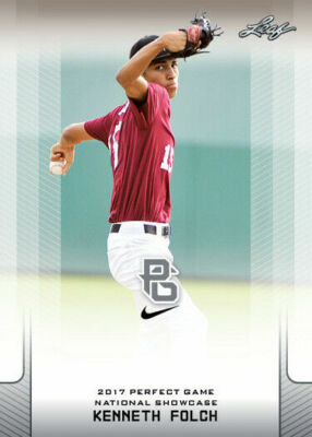 KENNETH FOLCH 2017 LEAF "1ST EVER PRINTED" PERFECT GAME ROOKIE CARD! | eBay