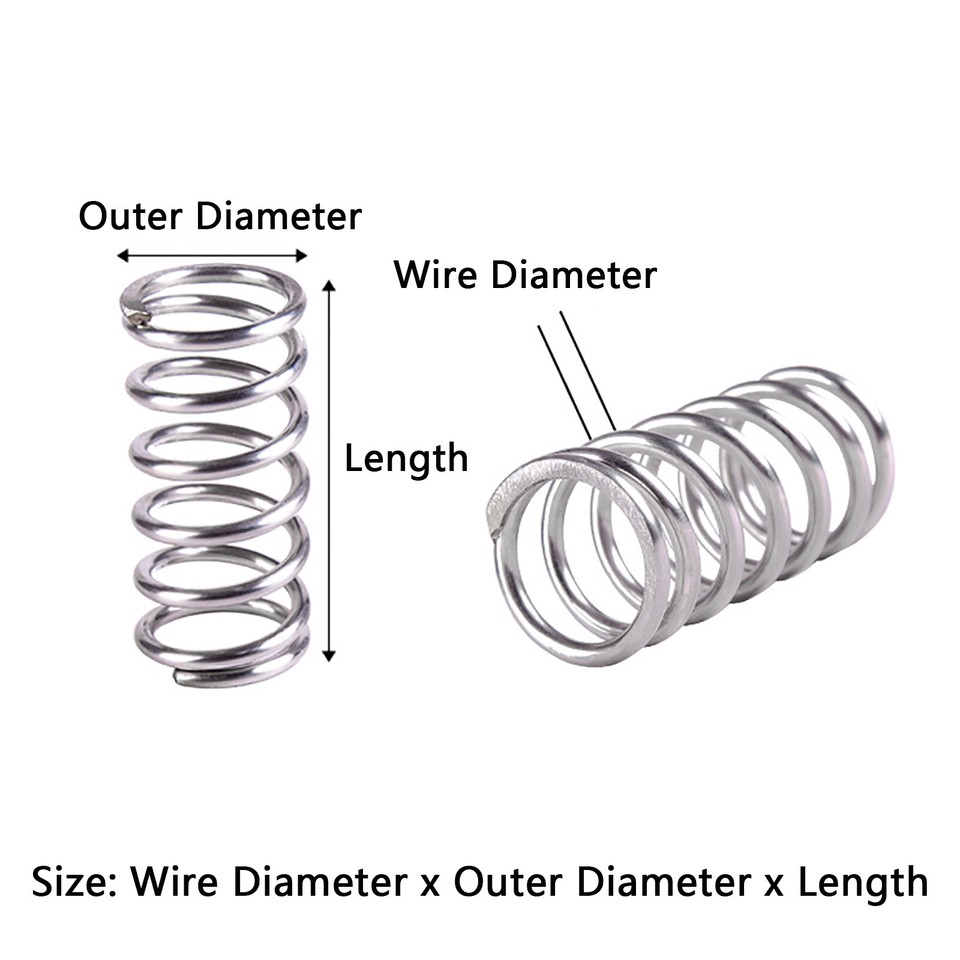 Compression Spring Wire Dia 0.8mm Pressure / Coil Springs A2/304 ...
