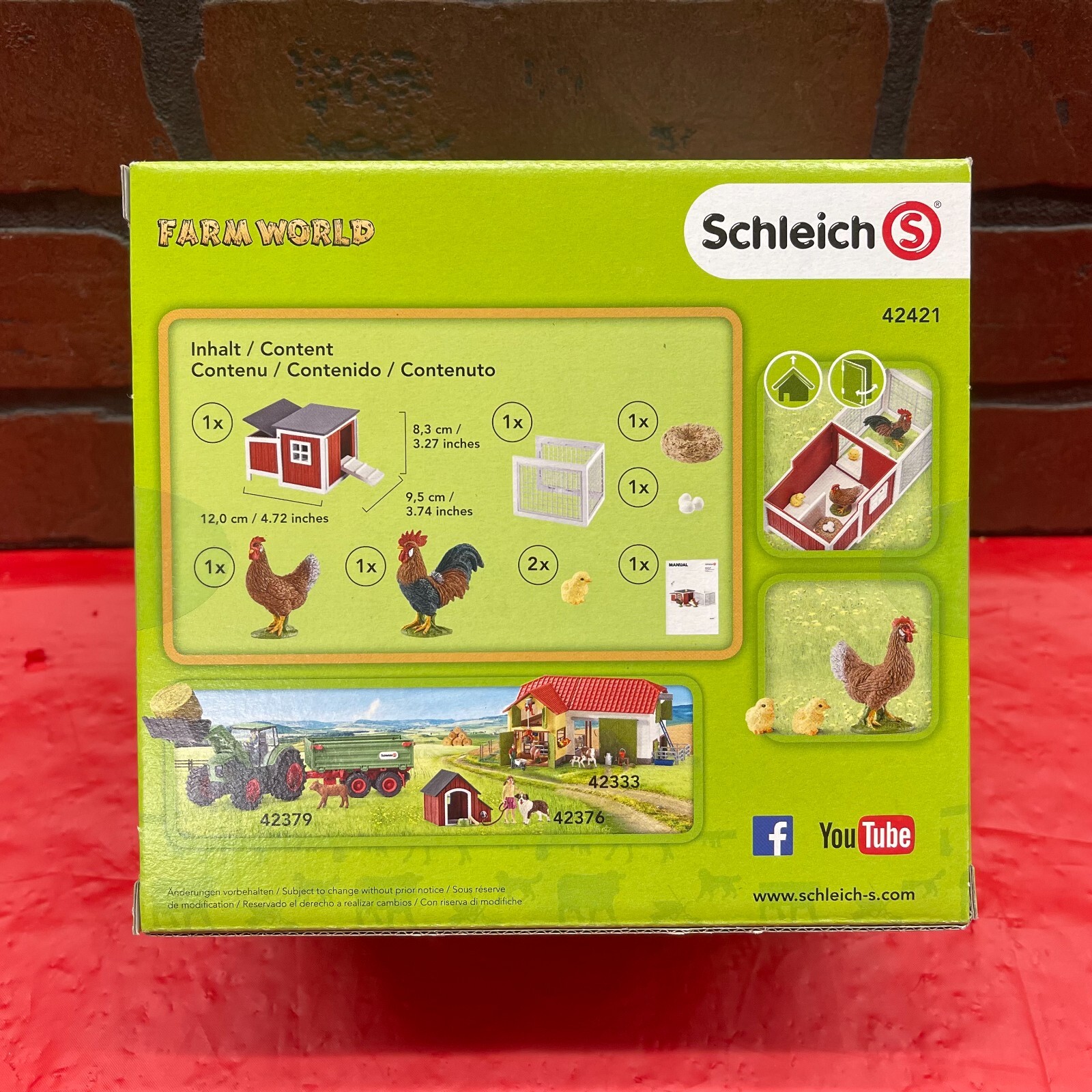 Schleich Farm World Chicken Coop Toy Play Set 42421 for sale online | eBay