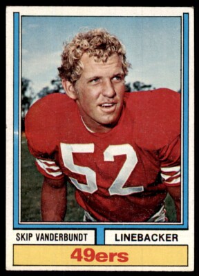 1974 Topps Skip Vanderbundt Football Card San Francisco 49ers #352 | eBay