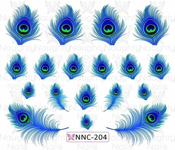 Blue Peacock Feather Clip Art