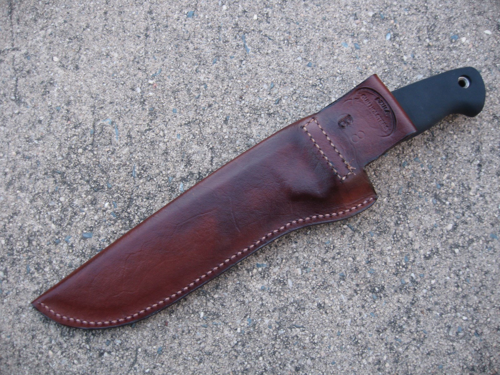 BUSSE Combat Basic 8 Knife Custom Molded Leather Sheath BROWN - USA | eBay