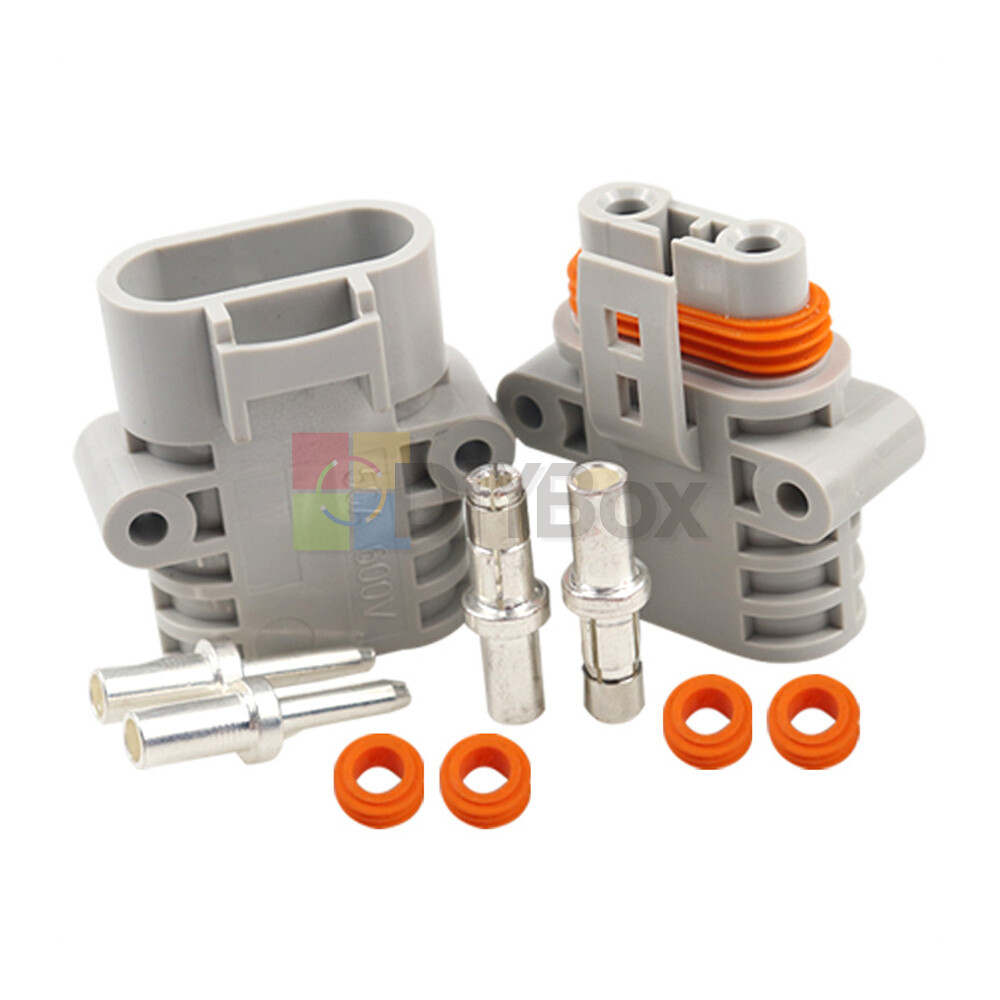Waterproof Connector Set Cable Wire Quick Connect Battery Plug Kit 50A ...