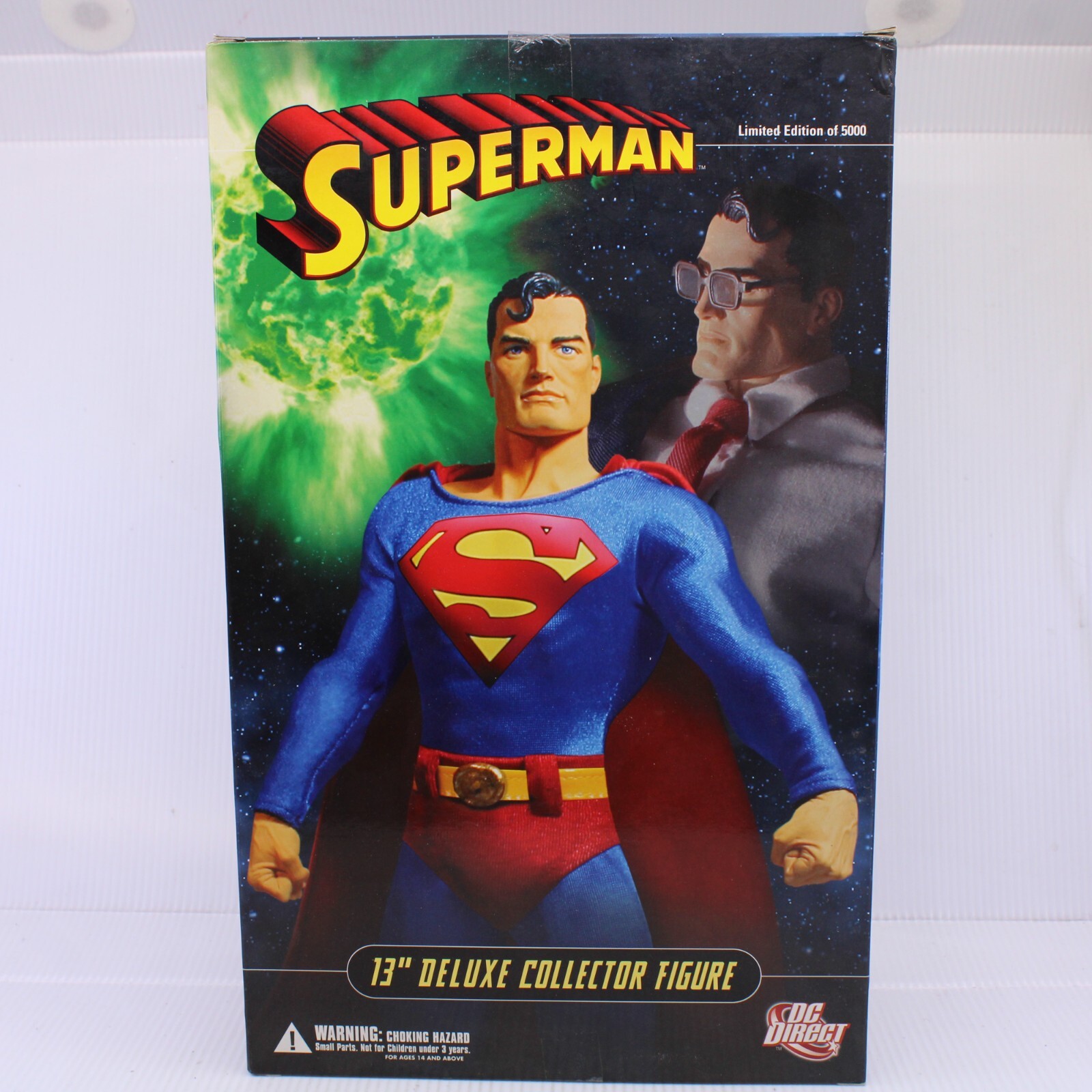 D2 DC Direct 13" Inch Deluxe Collector Action Figure Superman Clark ...