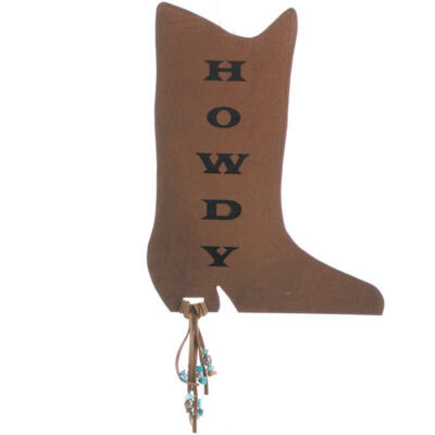 Hanging Rusty Tin "Howdy" Boot Sign for Home Decor, Gifting and ...