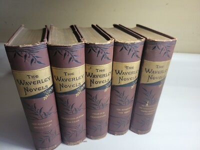 1883-Waverly Novels - 5 Volumes- Sir Walter Scott Illustrated HC: Rob ...