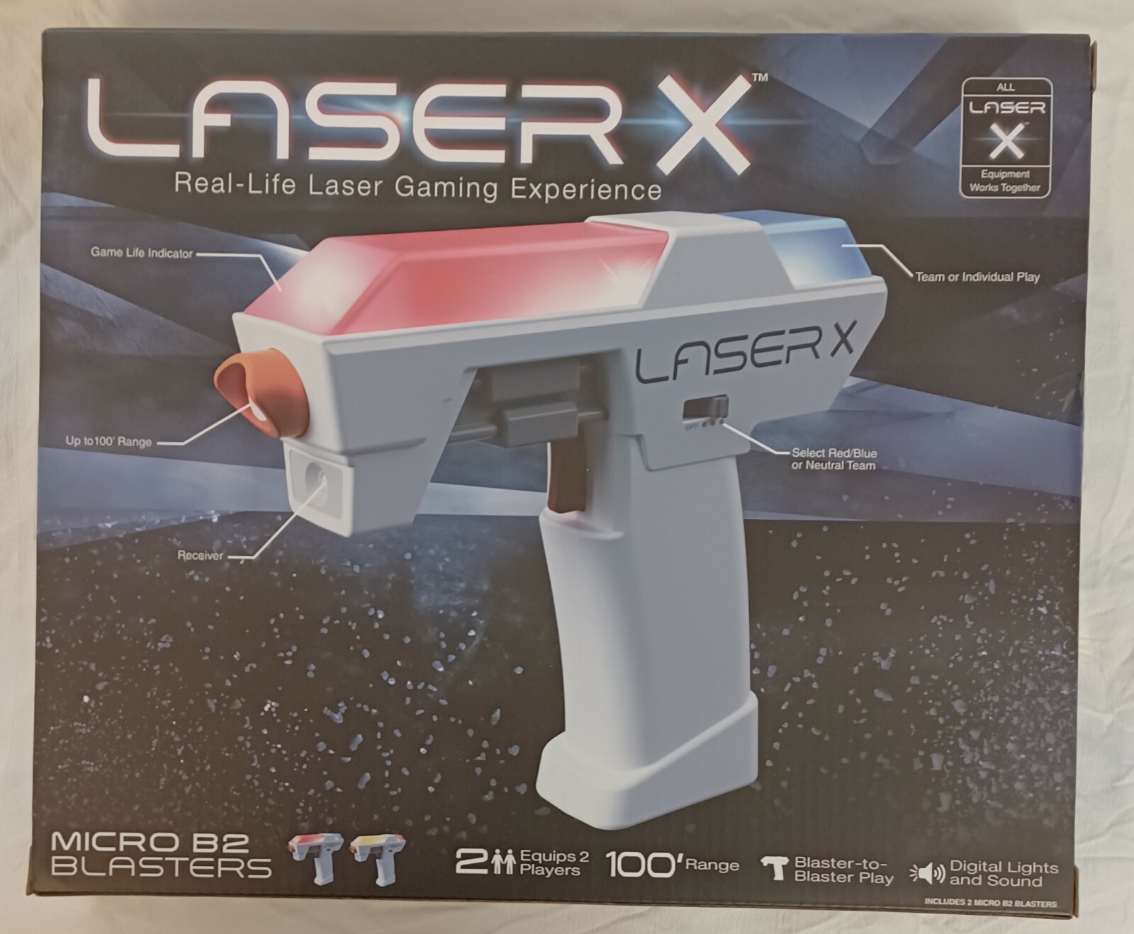 Laser X Two Players Laser Gaming Set (88016) Real- Life Laser Gaming ...
