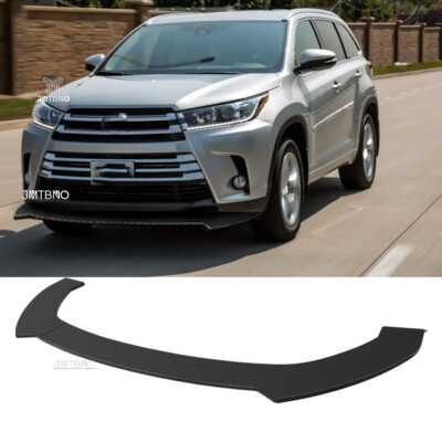 For Toyota Highlander Front Bumper Lip Splitter Spoiler Body Kit Gloss ...