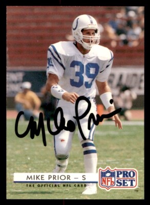1992 Pro Set Football #195 Mike Prior Signed Autograph (no COA) | eBay