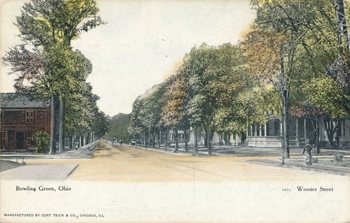 BOWLING GREEN OH - Wooster Street Postcard | eBay