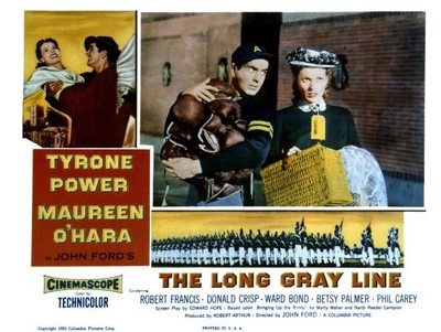 The Long Gray Line Lobby Card Tyrone Power Maureen O'Hara 1955 Old ...