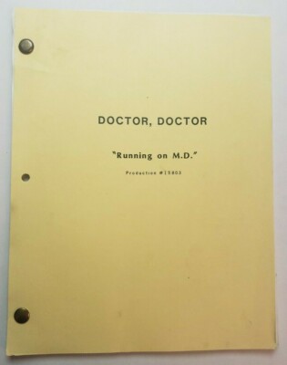 DOCTOR DOCTOR / David Frankel 1989 TV Script, Matt Frewer "Running on M ...