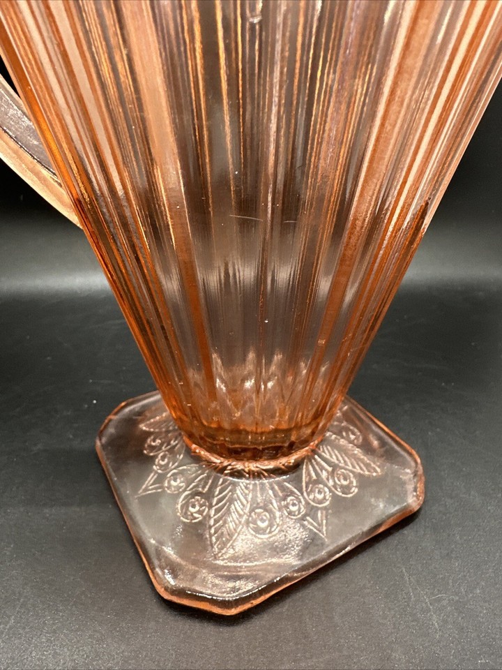 READ Jeanette Glass Vintage 1932-1934 Pink Depression Pitcher Adam ...