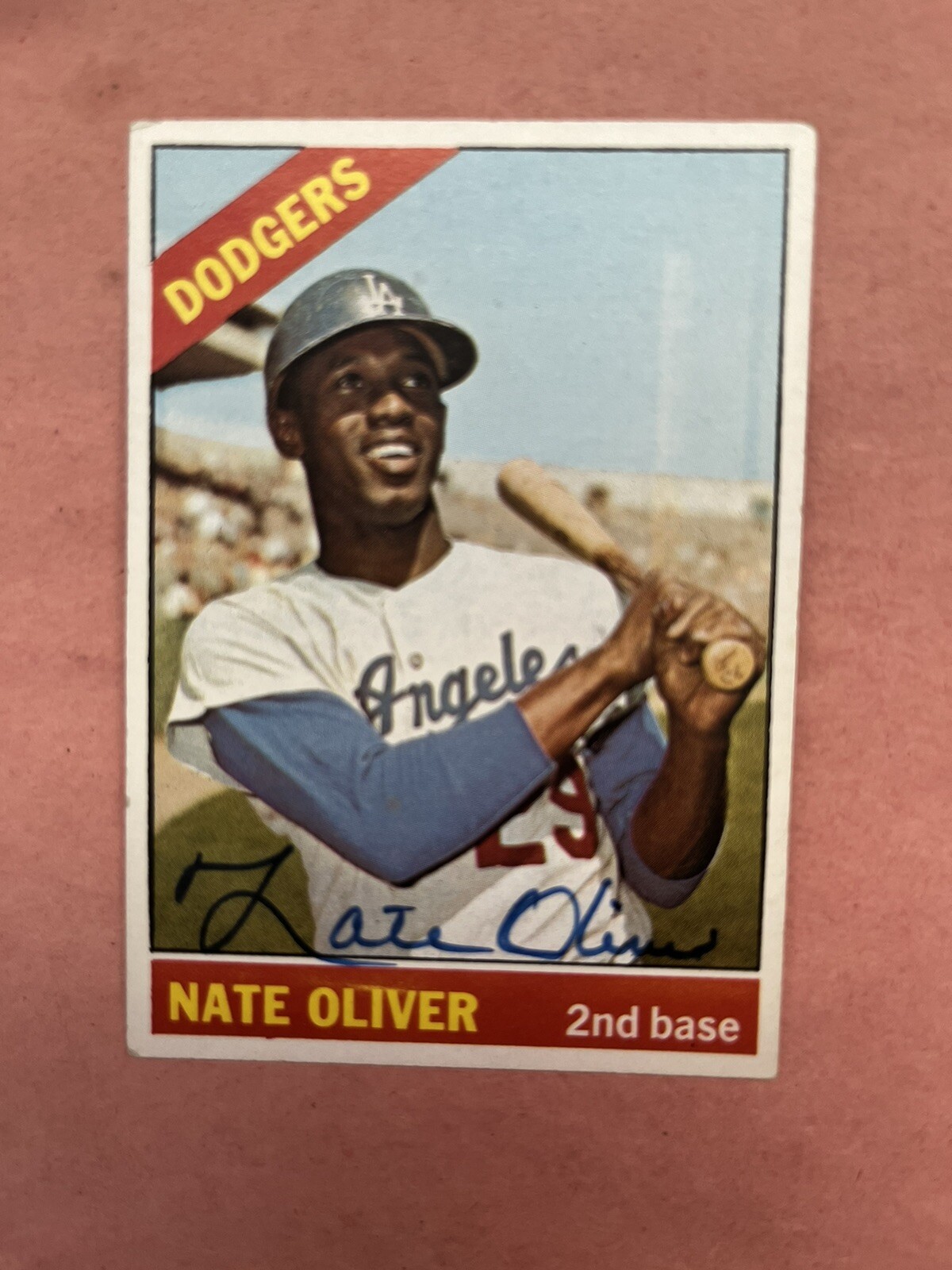 1987 Topps #364 los Angeles Dodgers Nate Oliver Autograph. | eBay