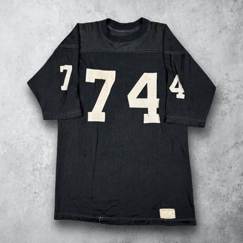 Vintage 50s Russell Southern #74 Football Jersey Shirt Black Size Large ...