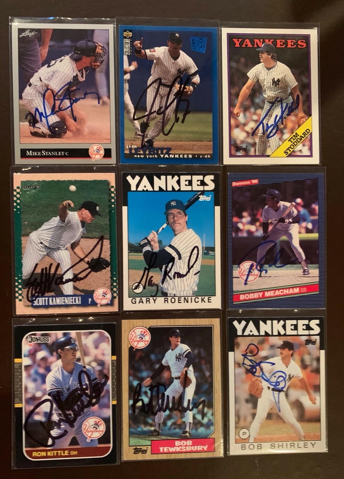 GARY ROENICKE New York Yankees 1986 Topps Tr. SIGNED / AUTOGRAPH ...
