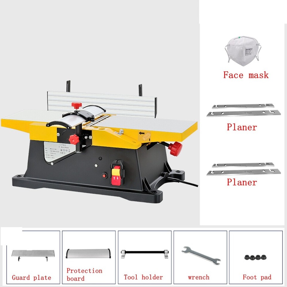 Benchtop Planer Thicknesser Adjustable Electric Woodworking Planers ...