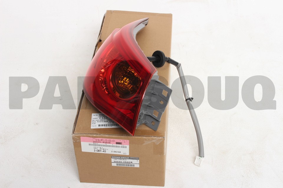 265554GA0B Genuine Nissan LAMP COMB RR,LH 26555-4GA0B | eBay