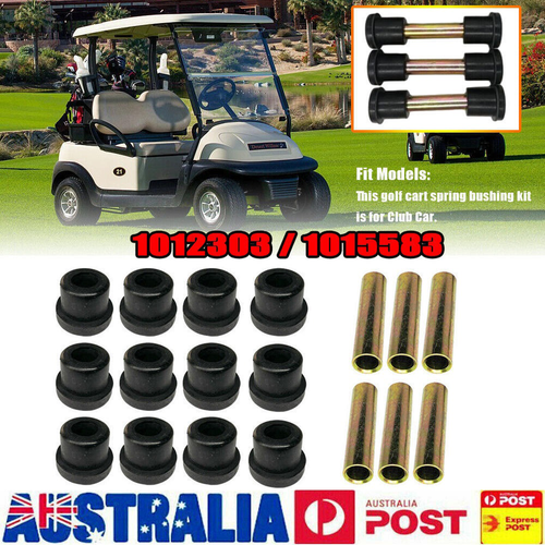 6 Rear Leaf Spring + 12 Bushing Kit Fit For Club Car Golf Cart 1012303 ...