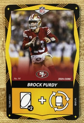 2024 UNO Elite Brock Purdy Yellow Football Card 141 | eBay