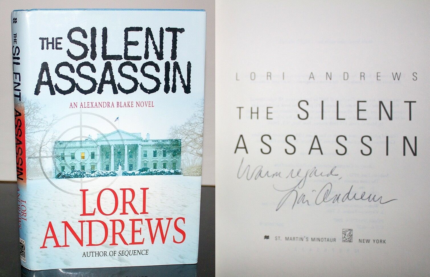 The Silent Assassin Dr. Alexandra Blake by Lori Andrews SIGNED Book 1st ...