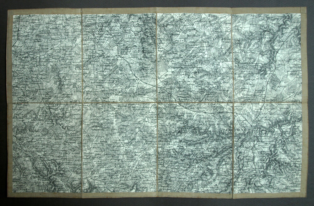 Region of Parthenay in the Deux Sevres Old 19th Century Geographic Map ...