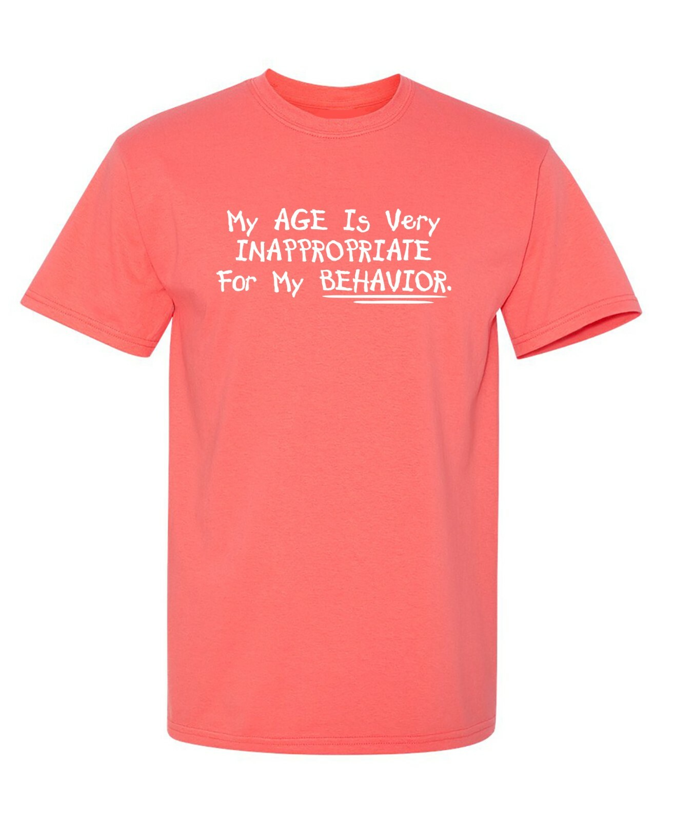 My Age Very Inappropriate Sarcastic Adult Graphic Gift Idea Humor Funny ...