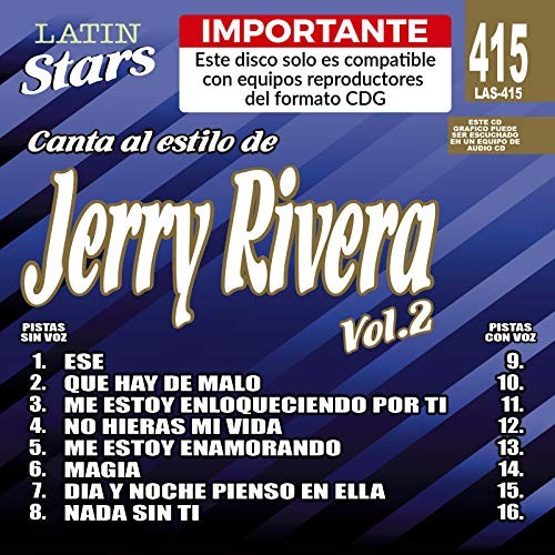 JERRY RIVERA - Karaoke Latin Stars 2 - CD - Karaoke - **BRAND NEW/STILL ...