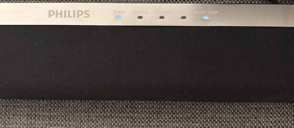 Works! Philips Soundbar, Subwoofer, & Remote CSS2123B/F7 Video In ...